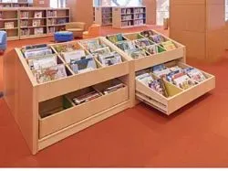 Extra large book display browser rack - Library Supplies Singapore