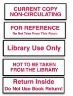 Apply circulation label on book spine to remind library user your ...