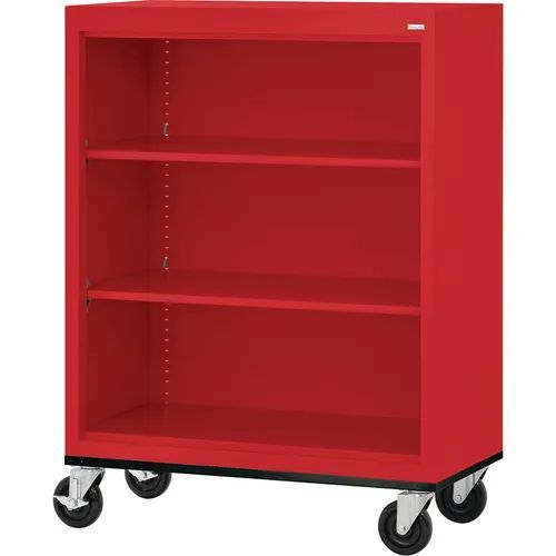 mobile metal book shelves double side - Library Supplies Singapore