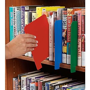 Colorful shelf marker provide high visibility to identify library shelf ...