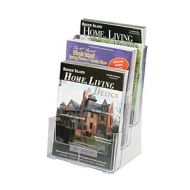 Table top book magazine brochure display construct by plastic or wire ...