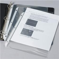 Archival safe 3 ring sheet protector to protect photo or documents ...