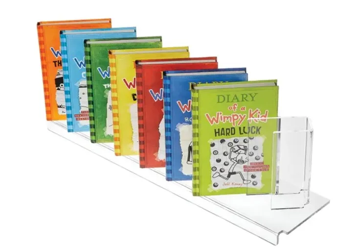acrylic zig zag book display for table top - Library Supplies Singapore