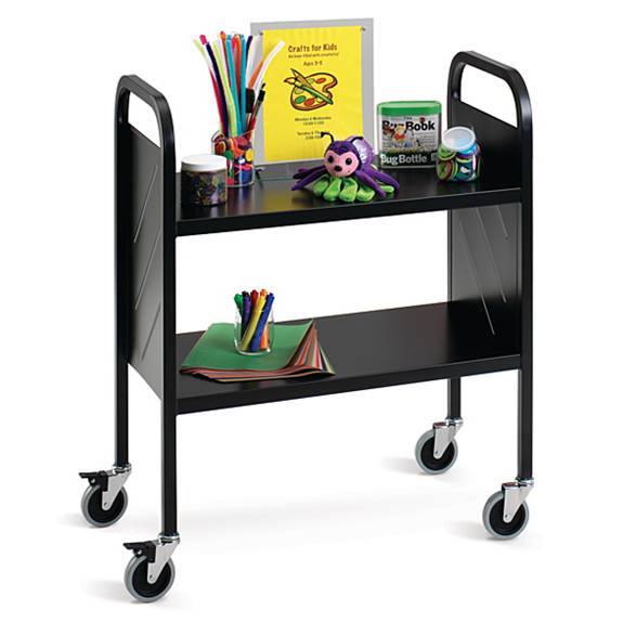 Steel & wooden book trolleys - Library Supplies Singapore