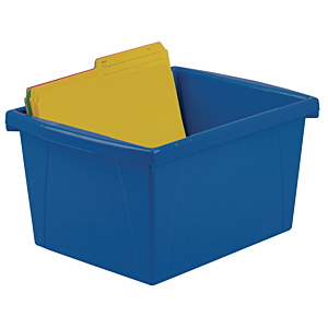 Plastic bins for books storage and classroom stroage - Library Supplies ...